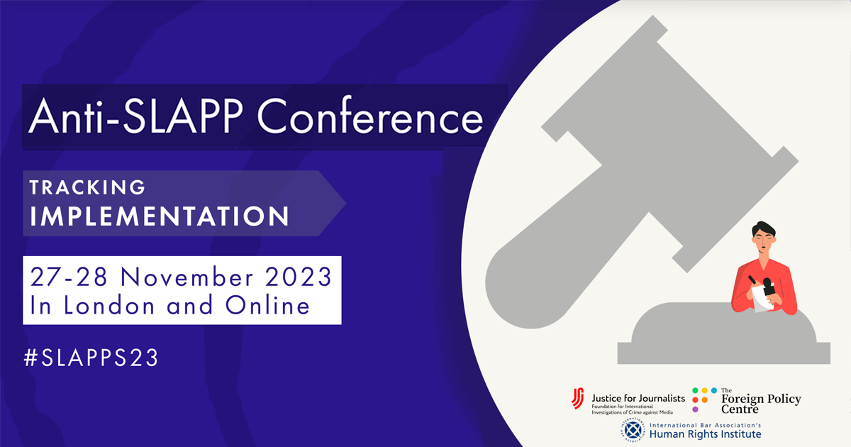 Anti-SLAPP Conference 2023 2023